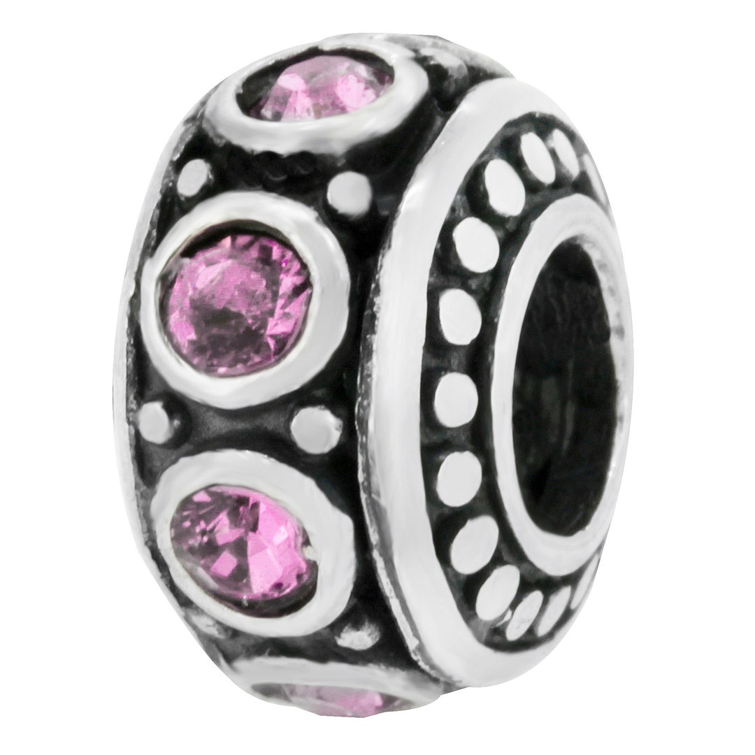 Crystal Birthstone June Charm Bead, Real Sterling Silver, Pandora ...