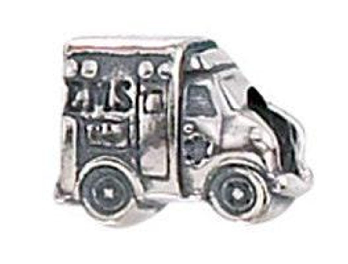 Ambulance EMS Charm Bead, Real Sterling Silver, Zable, Chamilia ...