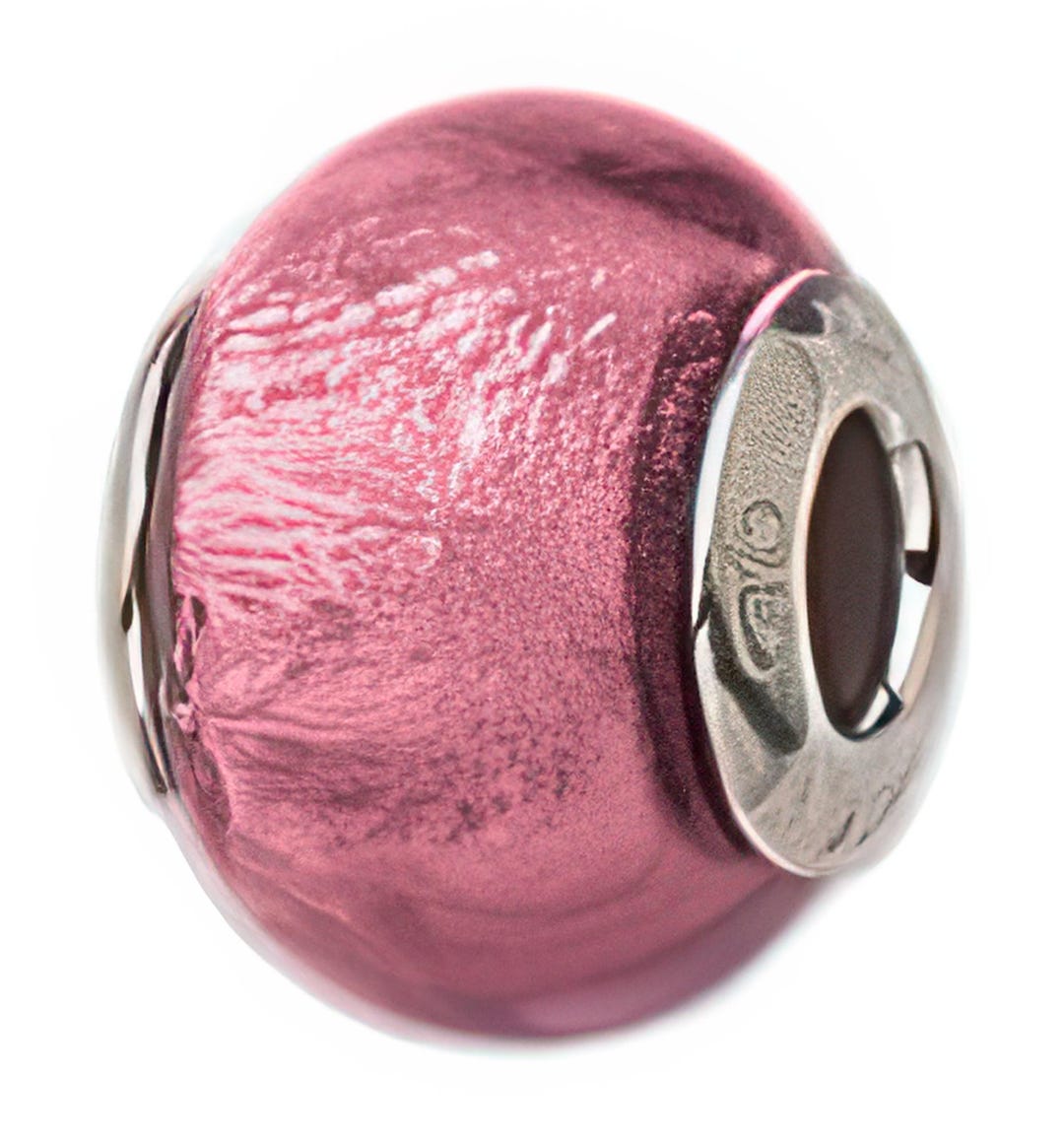 Murano Glass Birthstone October Charm Bead, Real Sterling Silver, Zable ...