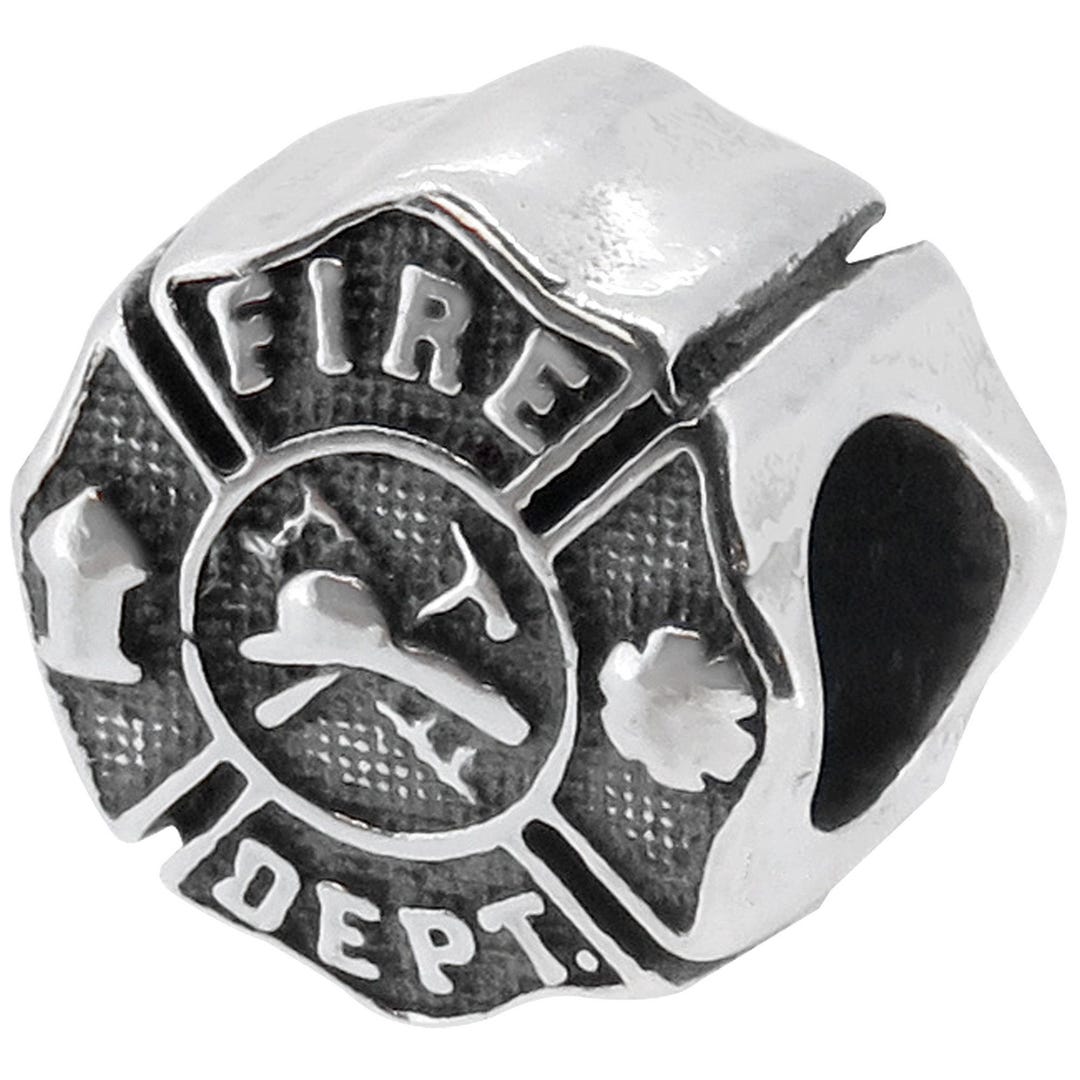 Firefighter Charm Bead, Fits Pandora Bracelets, Zable, Chamilia ...