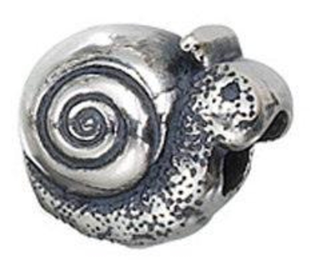 Snail Charm Bead, Real Sterling Silver, Zable, Chamilia, European Beads ...