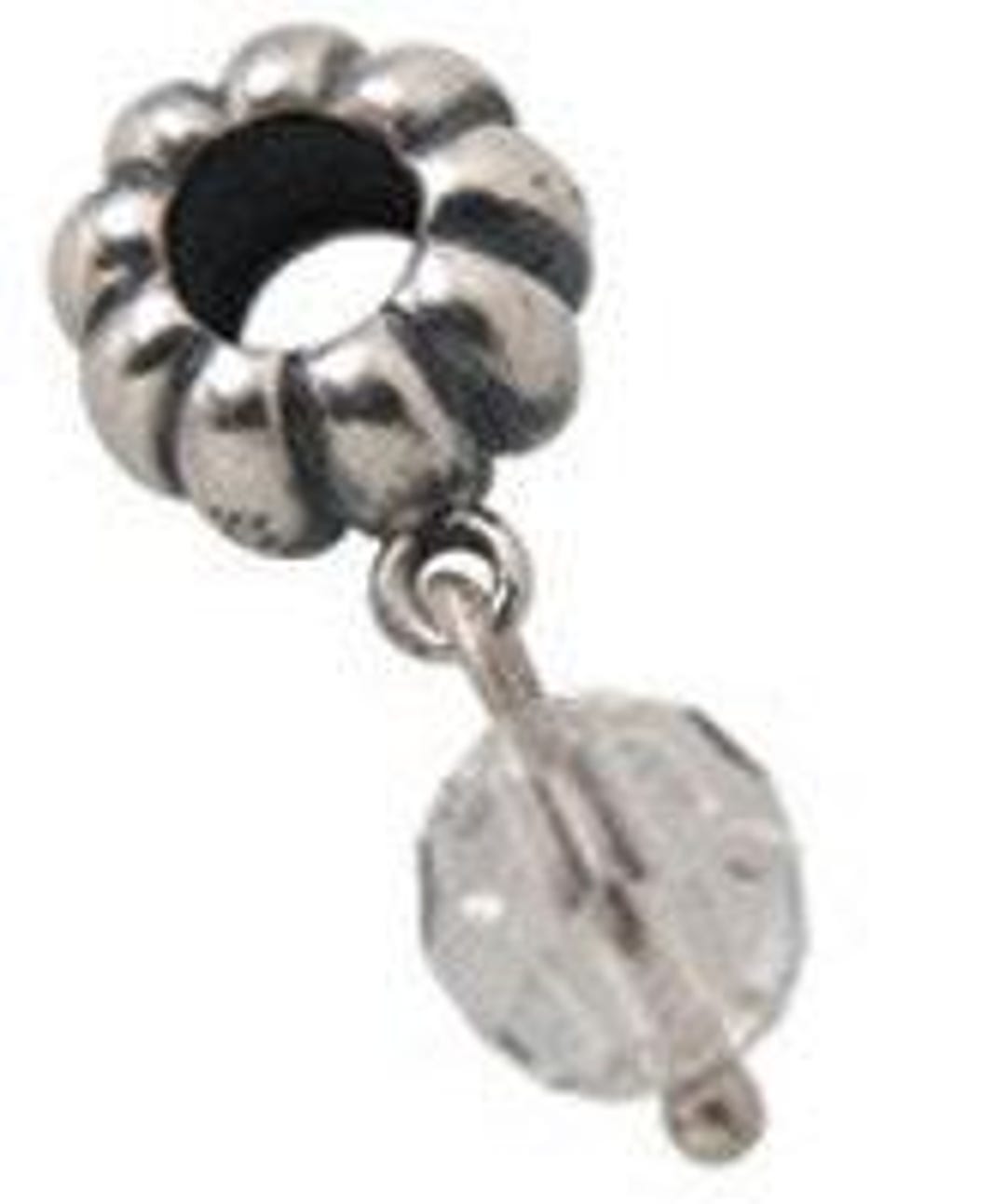 April Crystal Dangle Charm Bead, Real Sterling Silver, Zable, Chamilia ...