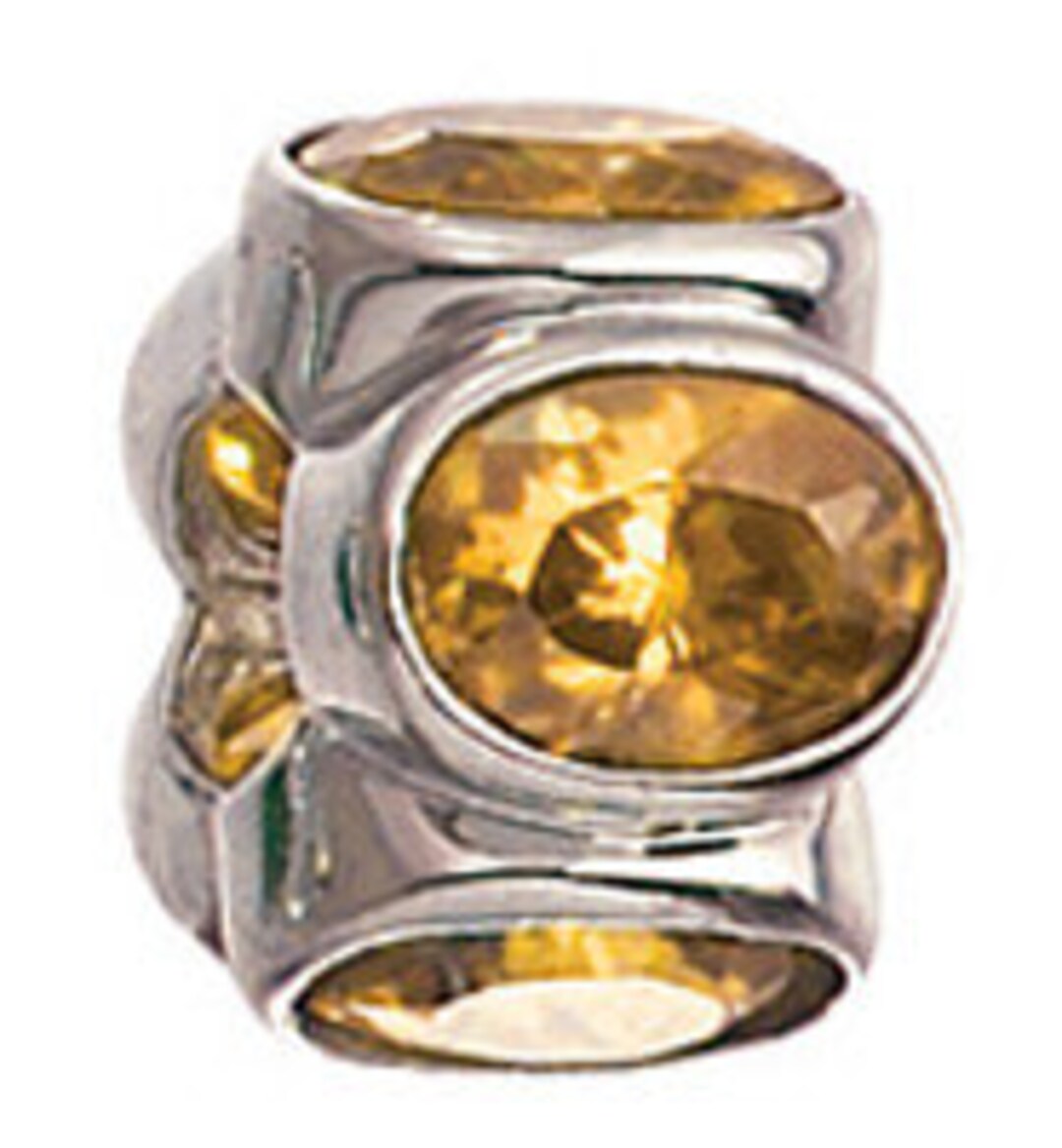 Bezel Set Ovals November Charm Bead, Real Sterling Silver, Pandora ...