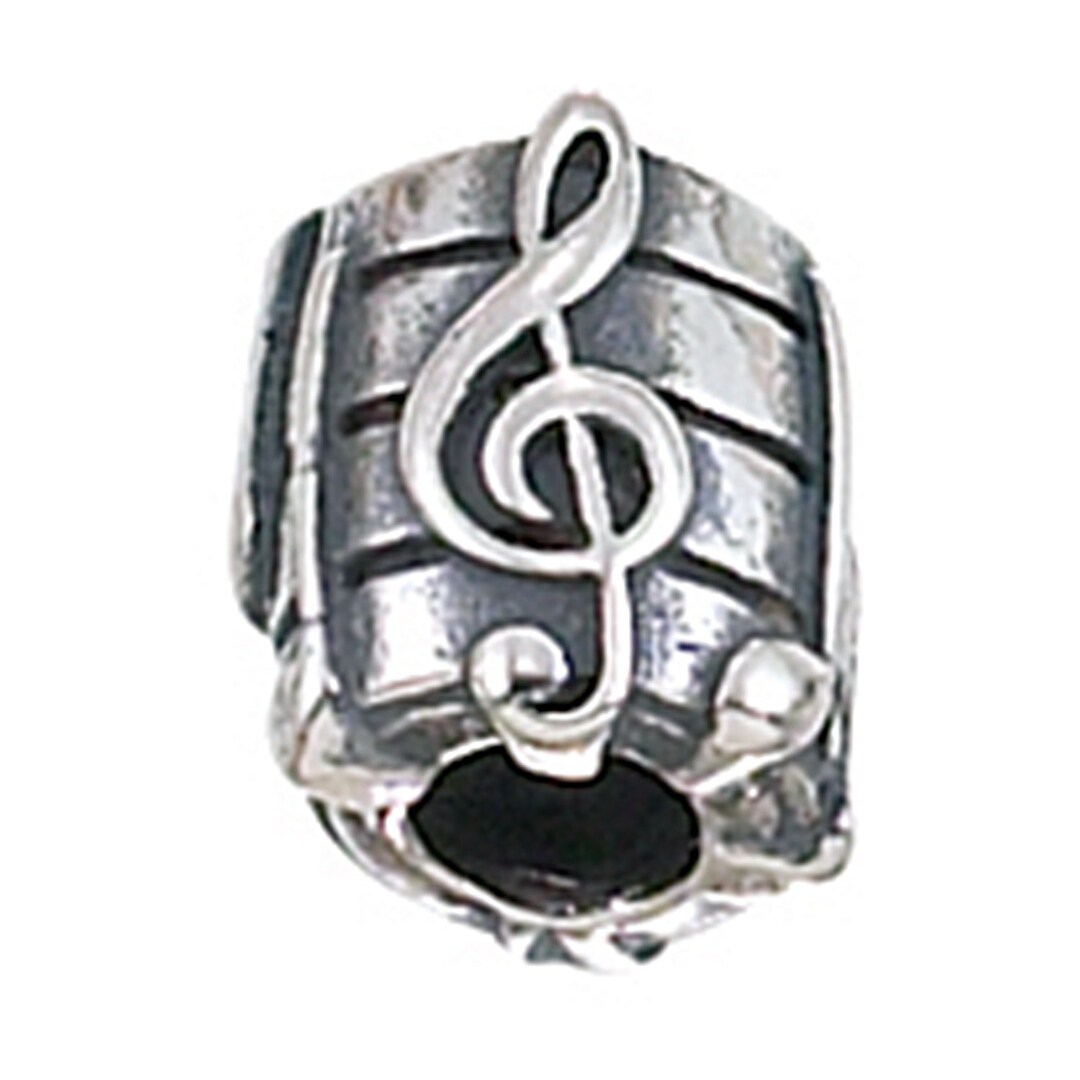 Music Note Bead, Sheet Music, Real Sterling Silver, Pandora, Zable ...