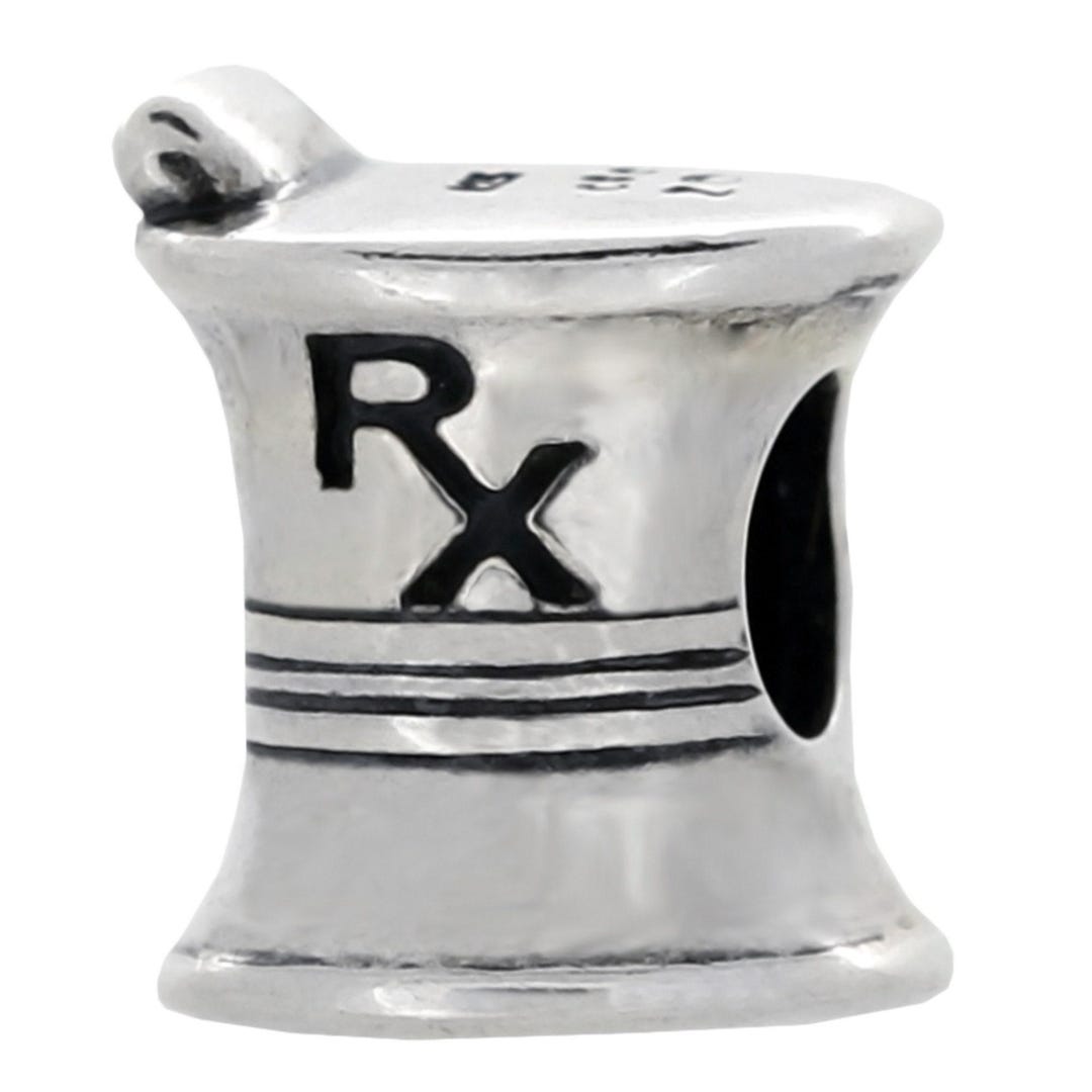 RX Pharmacist Charm Bead, Fits Pandora, Zable, Chamilia, European Beads ...