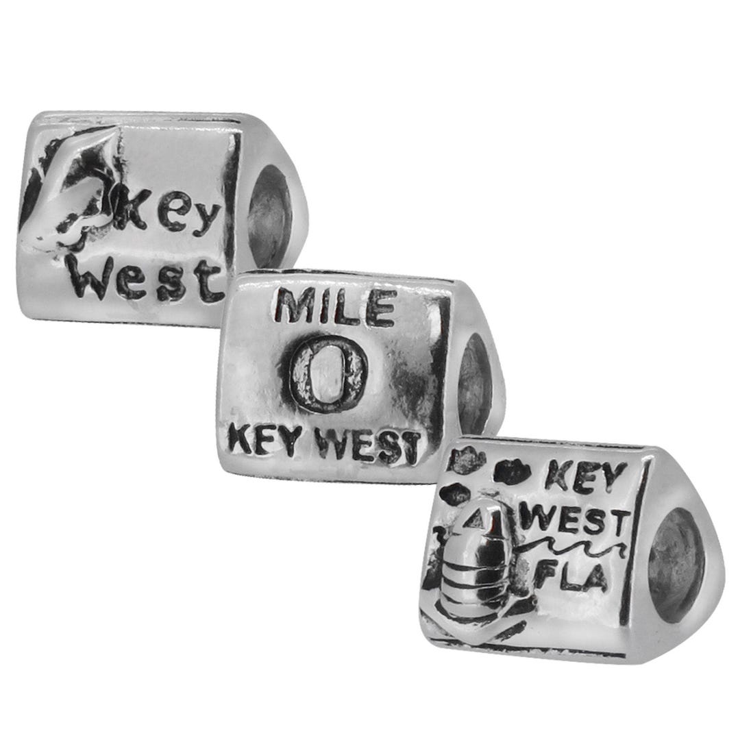 Key West Charm Bead, 3-sided, Real Sterling Silver, Zable, Chamilia ...