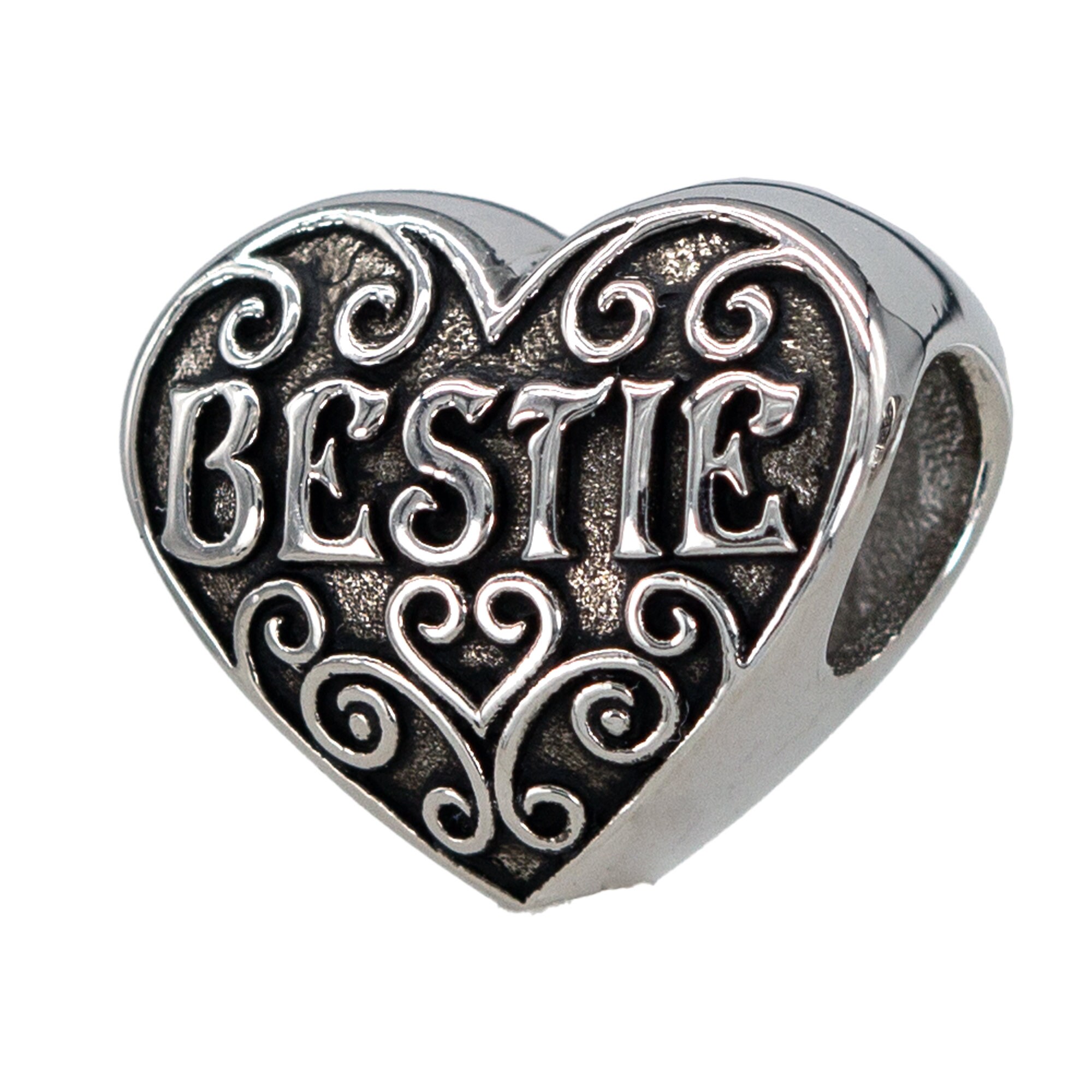 Bestie Charm Bead, Real Sterling Silver, Pandora, Zable, Chamilia ...