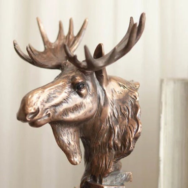 Moose Figurine - Etsy