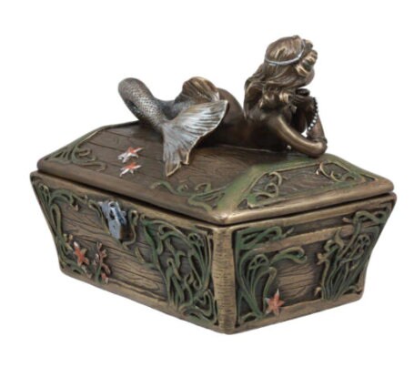 Beautiful Mermaid Jewelry Box Figurine - Etsy