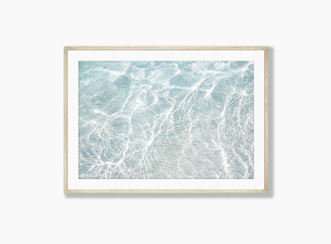 Ocean Water Print | Ocean Photography | Wall Print Beach Decor | Water ...
