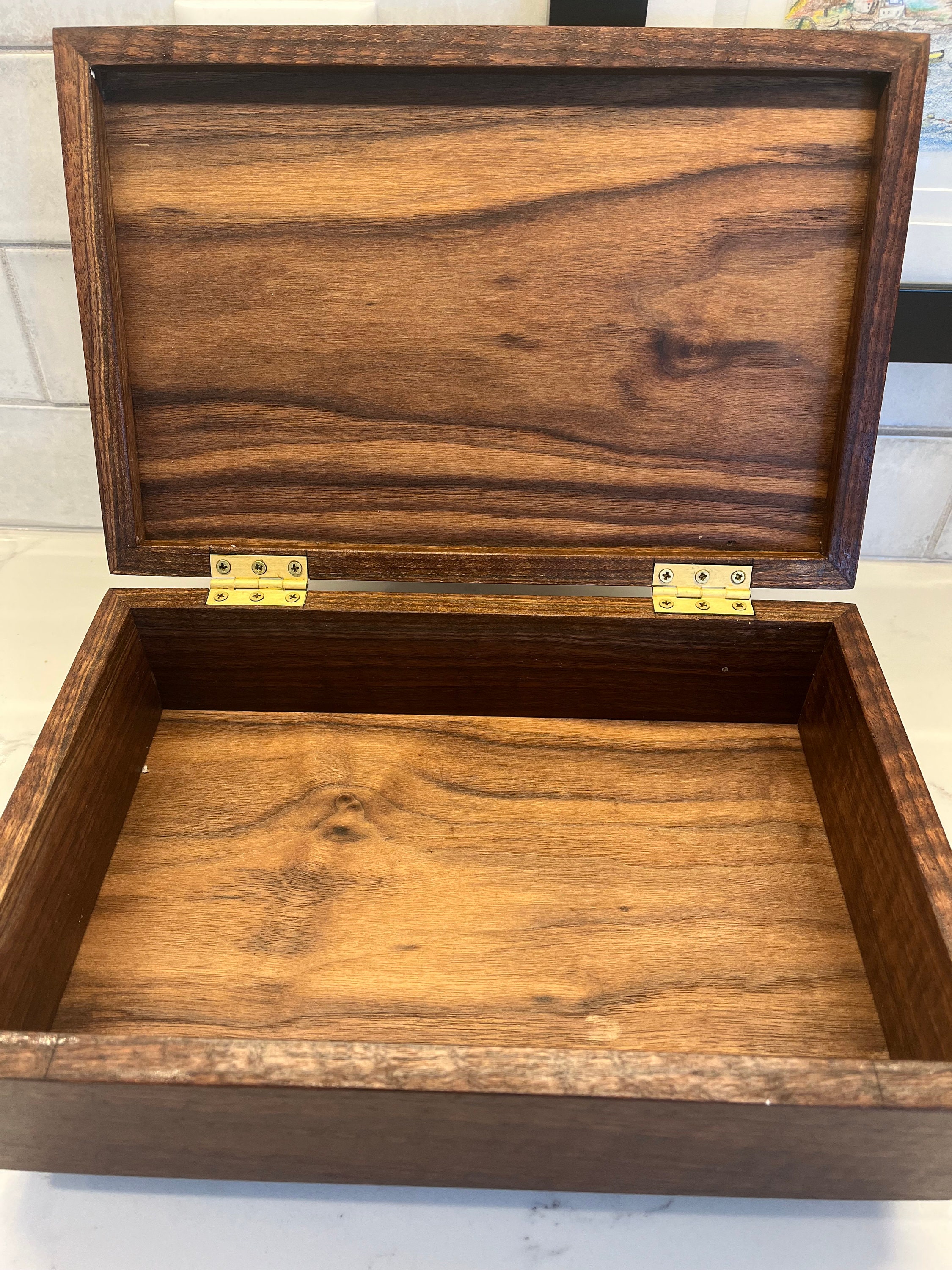 Wisconsin Figured Walnut Box - Etsy