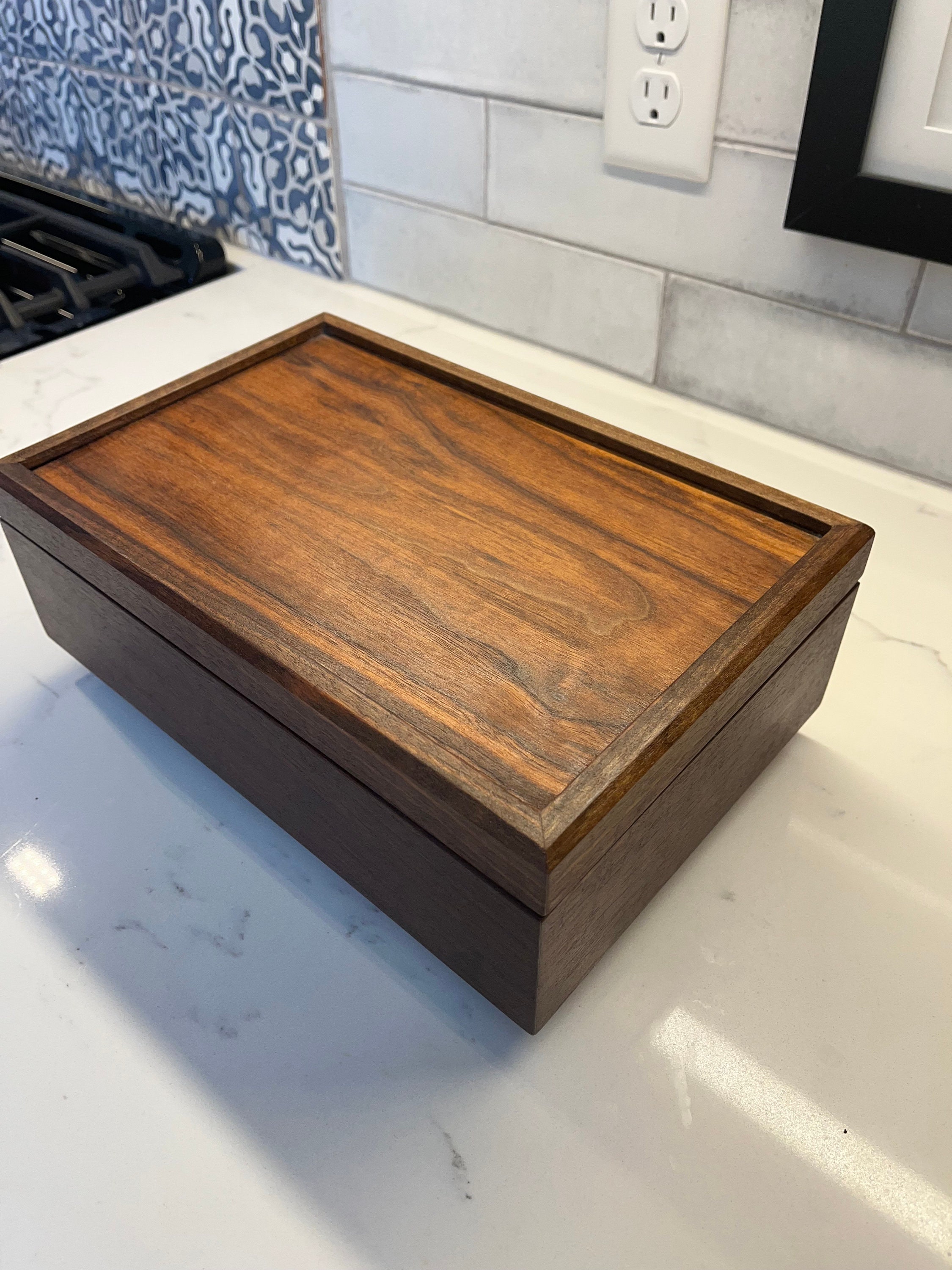 Wisconsin Figured Walnut Box - Etsy