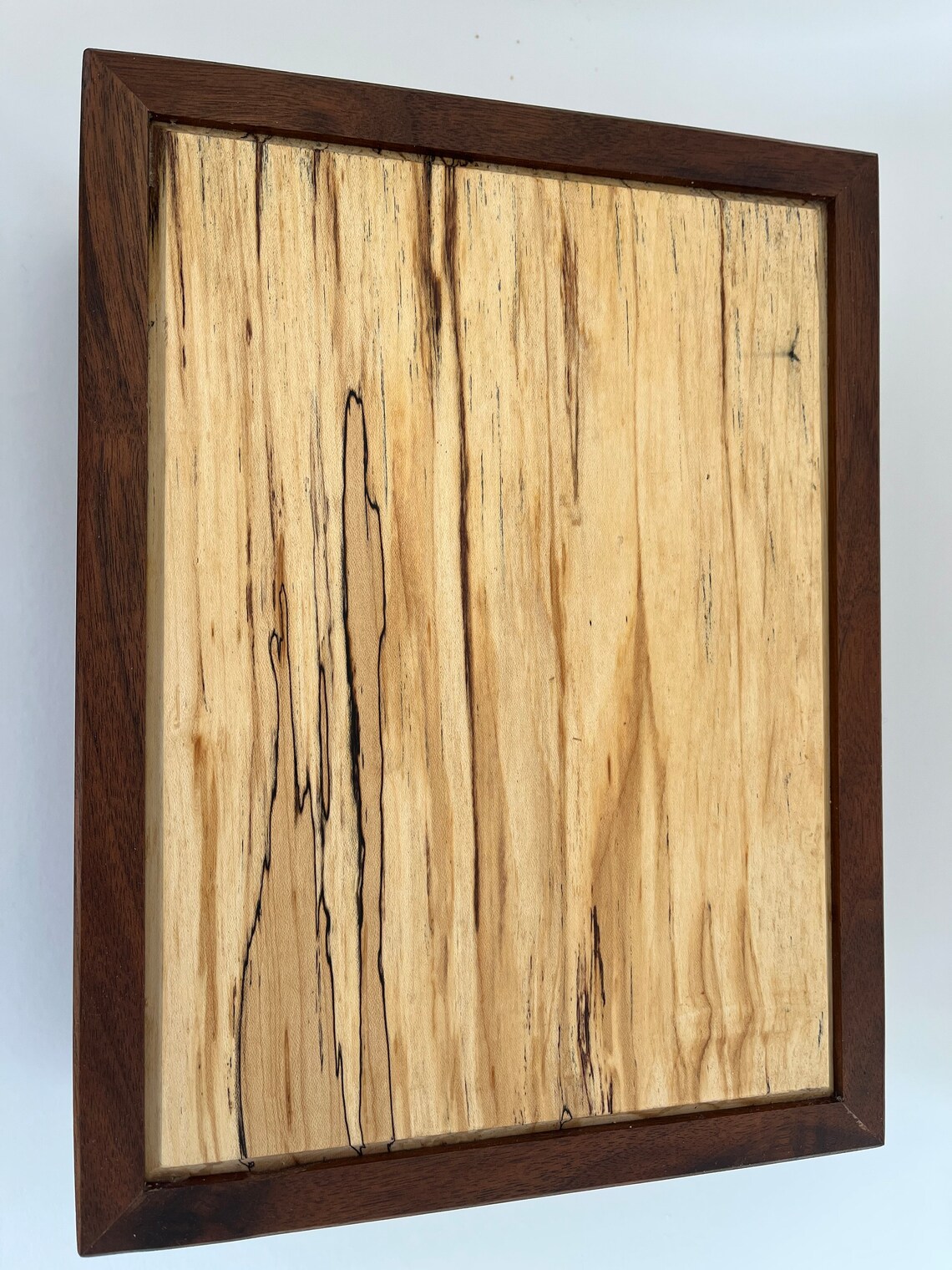 Large Walnut and Spalted Maple Box - Etsy