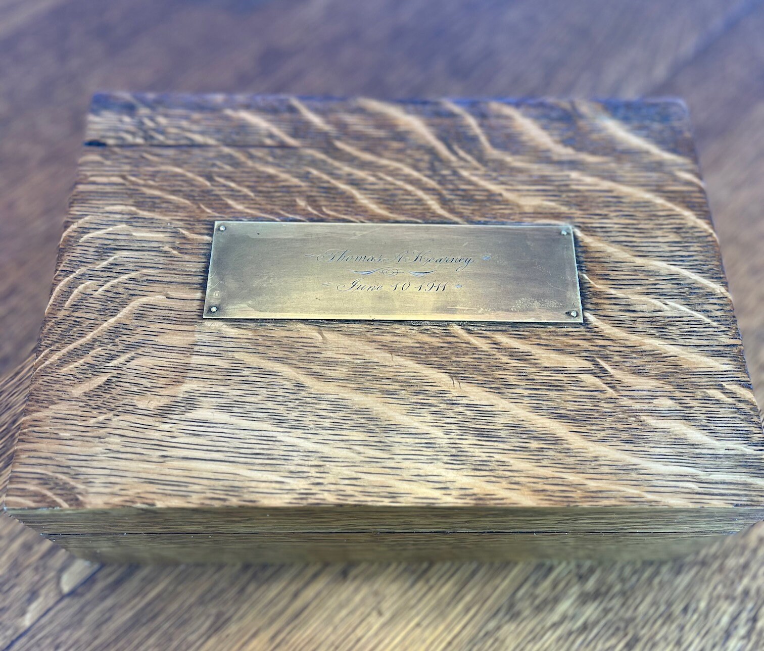 Vintage Antique Tiger Oak Cigar Humidor Circa 1911 - Etsy