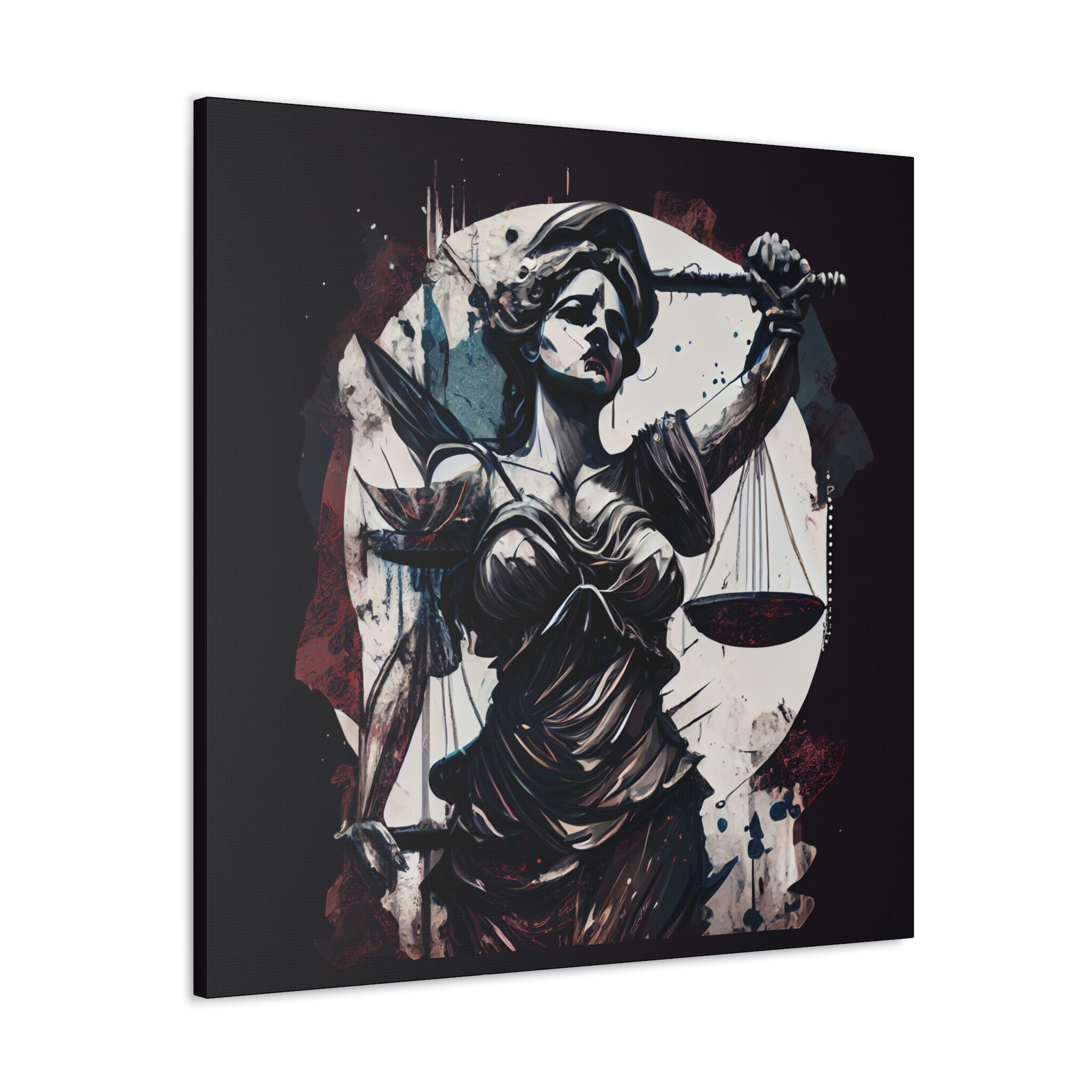 Lady Justice Canvas Wall Art Abstract Lady Justice Illustration - Etsy