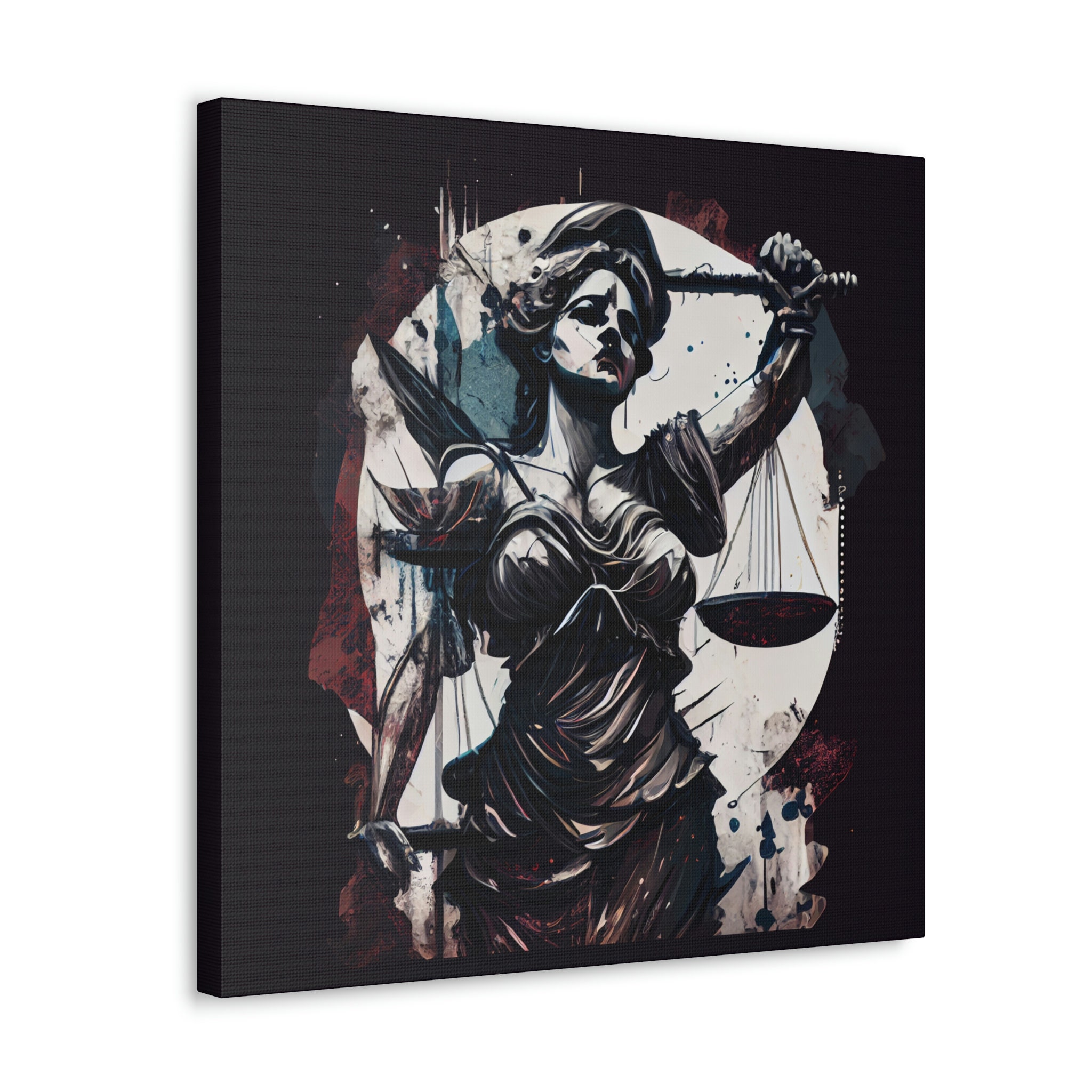 Lady Justice Canvas Wall Art Abstract Lady Justice Illustration - Etsy