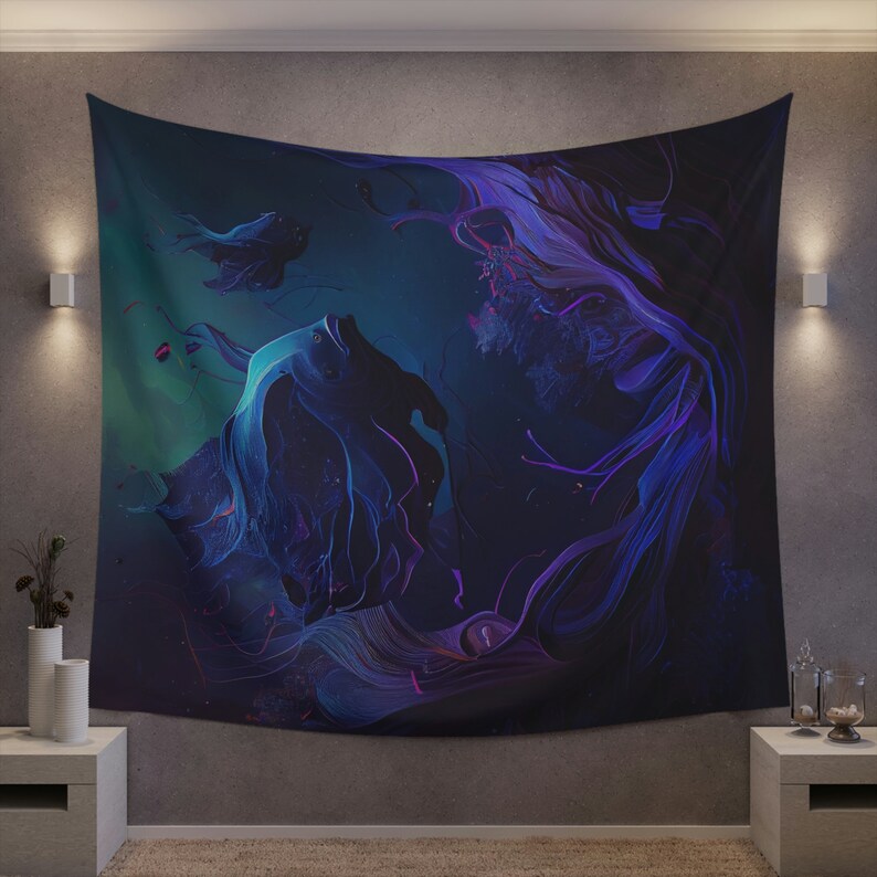Surreal Dali-inspired Underwater Dreamscape Wall Tapestry - Etsy