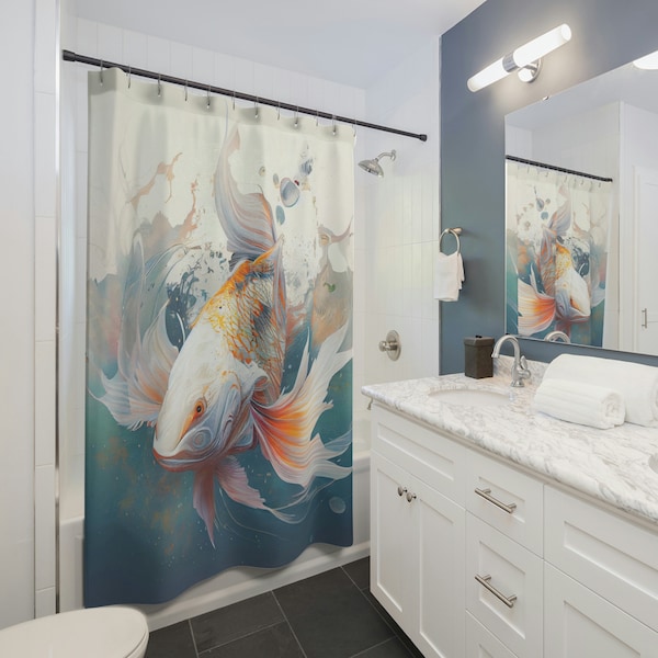 Fish Shower Curtain - Etsy