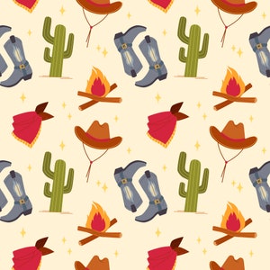 Western Seamless Patterns, Western Decor, Western Seamless Digital ...