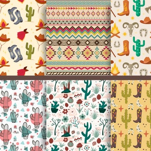Western Seamless Patterns, Western Decor, Western Seamless Digital ...