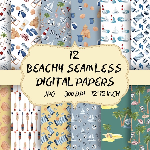 Beach Wall Paper - Etsy