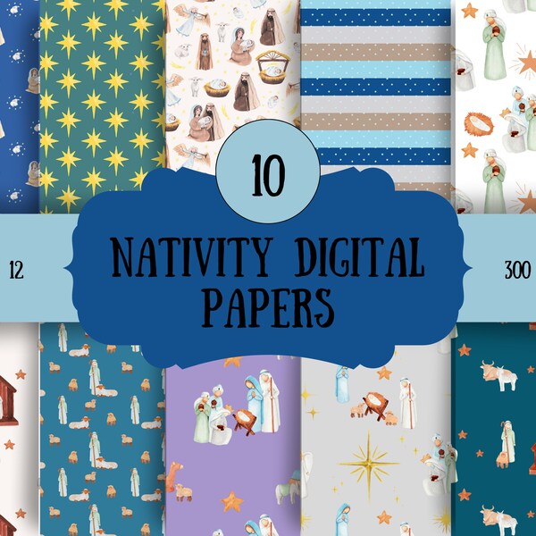 Paper Nativity - Etsy