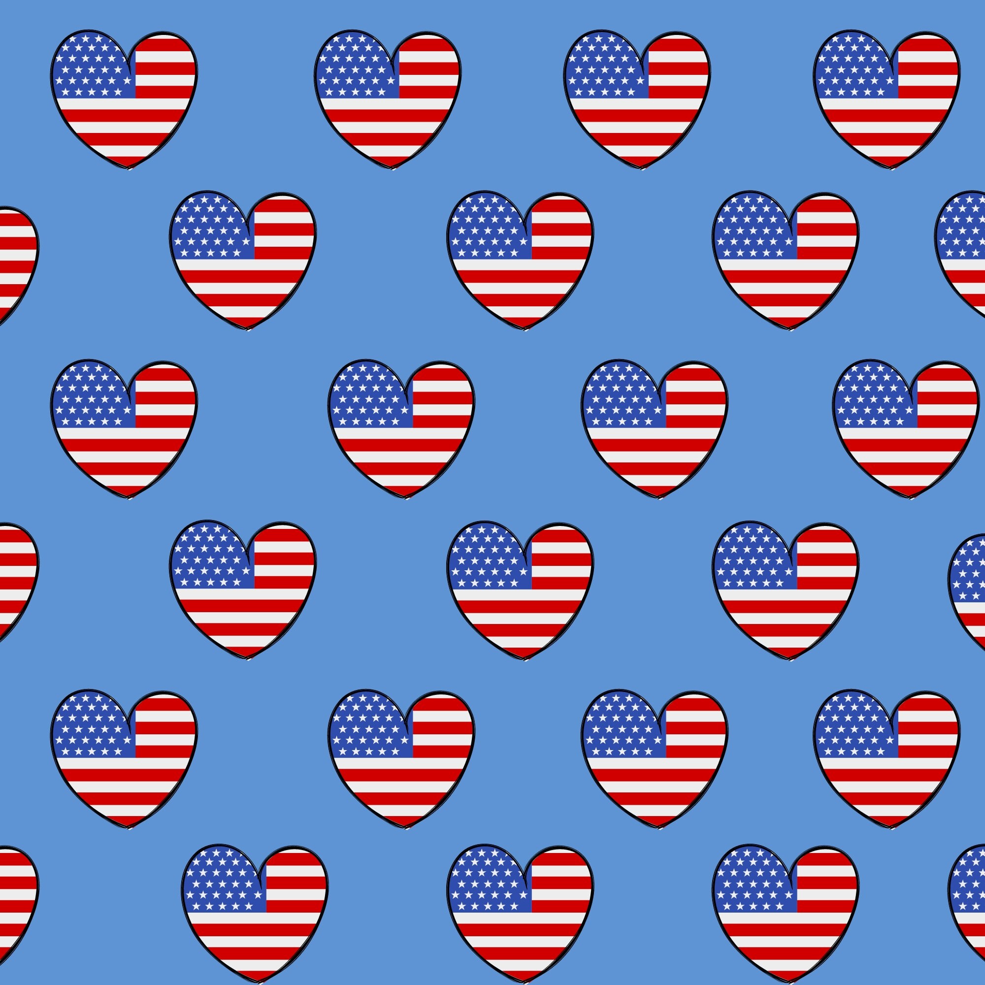 Patriotic Digital Paper, Patriotic Patterns, Patriotic Seamless ...