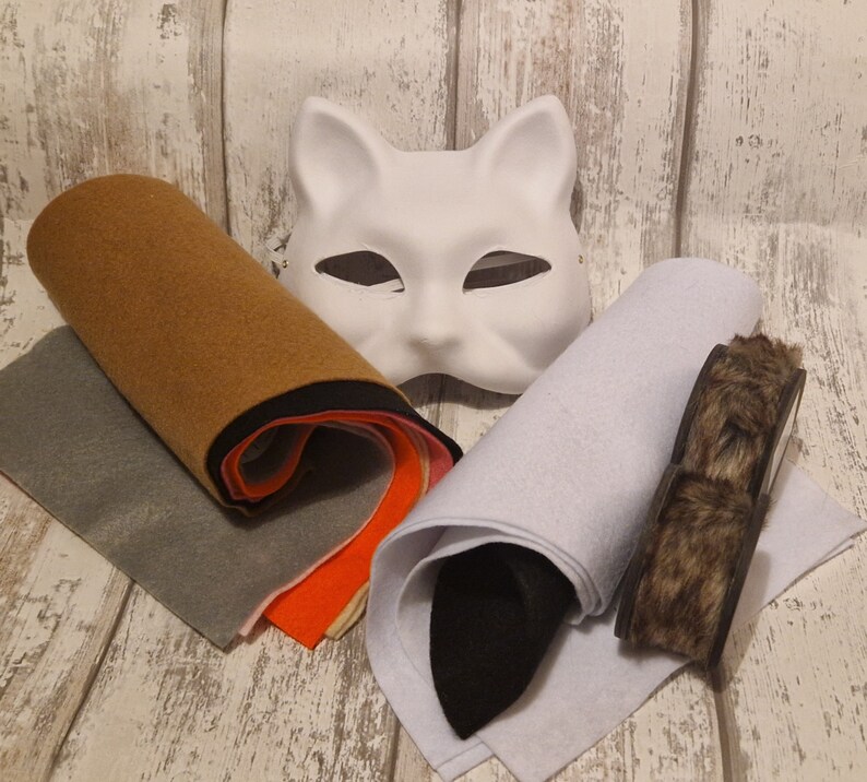 Custom Handmade Felt Cat Mask - Etsy
