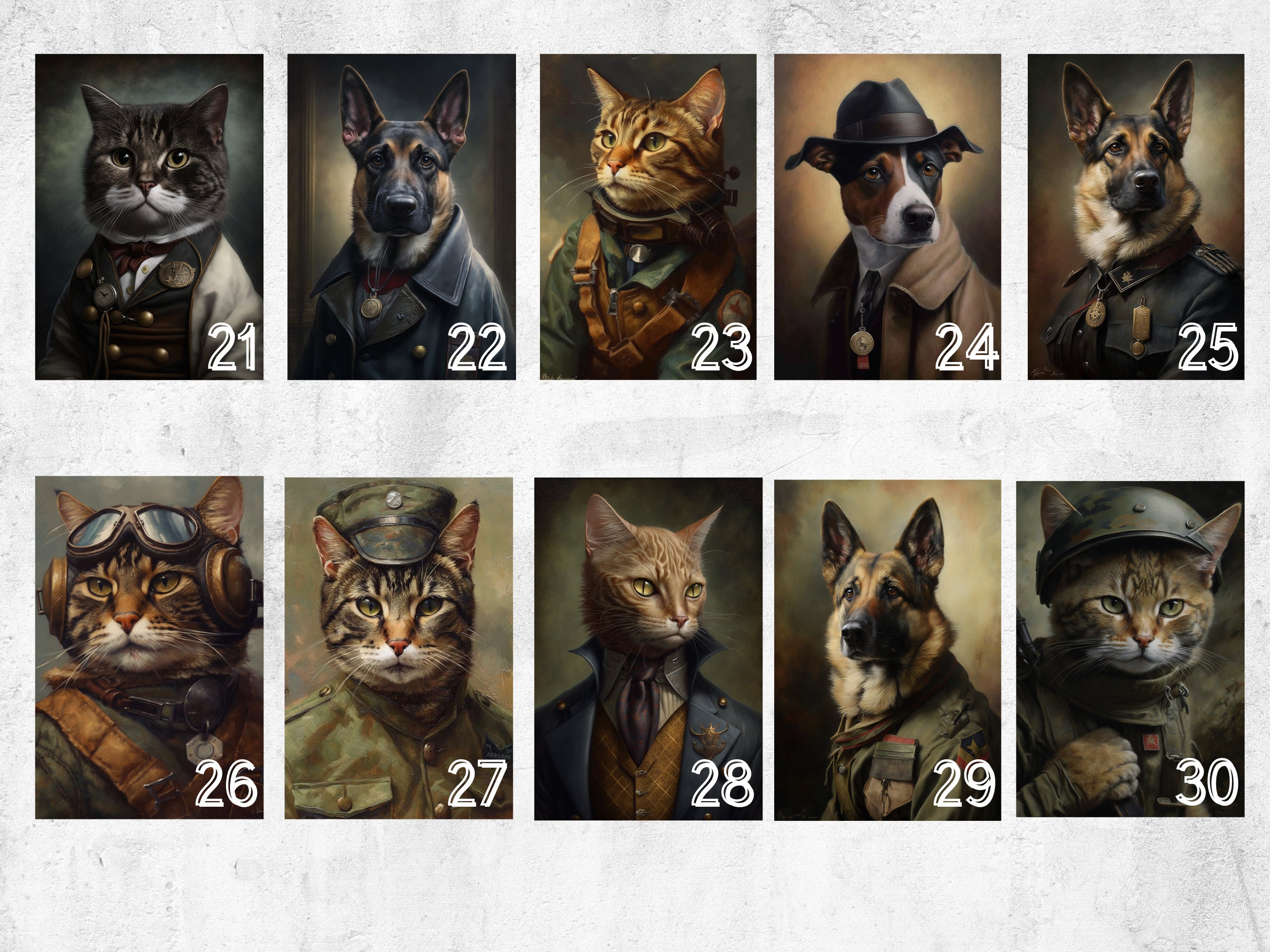 Custom Pet Portrait Template, Bundle Custom Pet Portrait Template, Pet ...