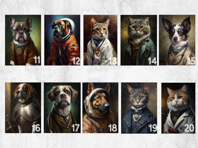 Custom Pet Portrait Template, Bundle Custom Pet Portrait Template, Pet ...