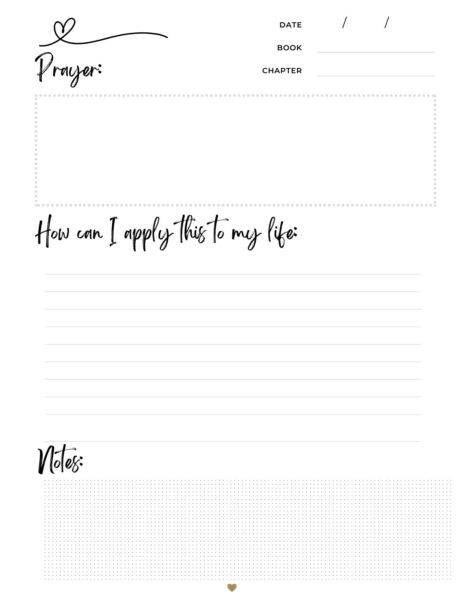 Bible Study Printable, Scripture Study Guide, Faith Based Journaling ...