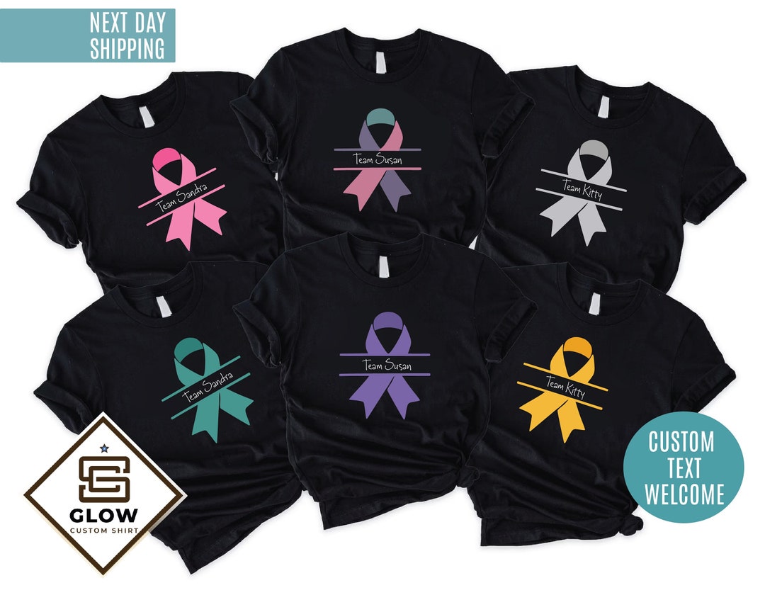 Custom Cancer Shirt, Thyroid Cancer Shirt, Breast Cancer Tee, Brain ...