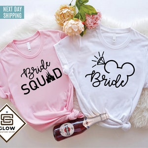 Disney Bride Squad Shirt Disney Bride Shirt Bridal Party - Etsy