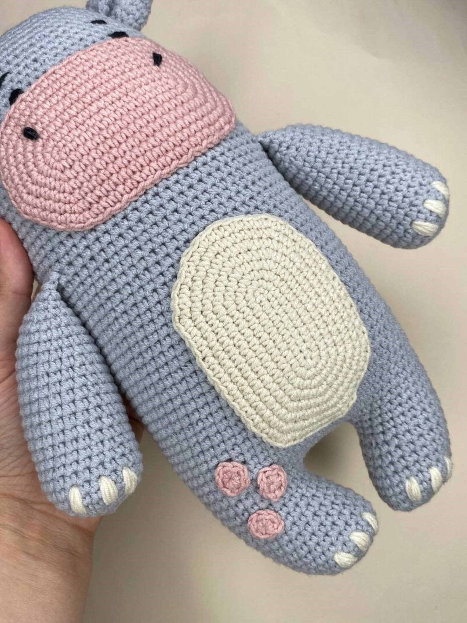 Hippo Crochet Pattern Hippo Amigurumi Pattern Crochet - Etsy