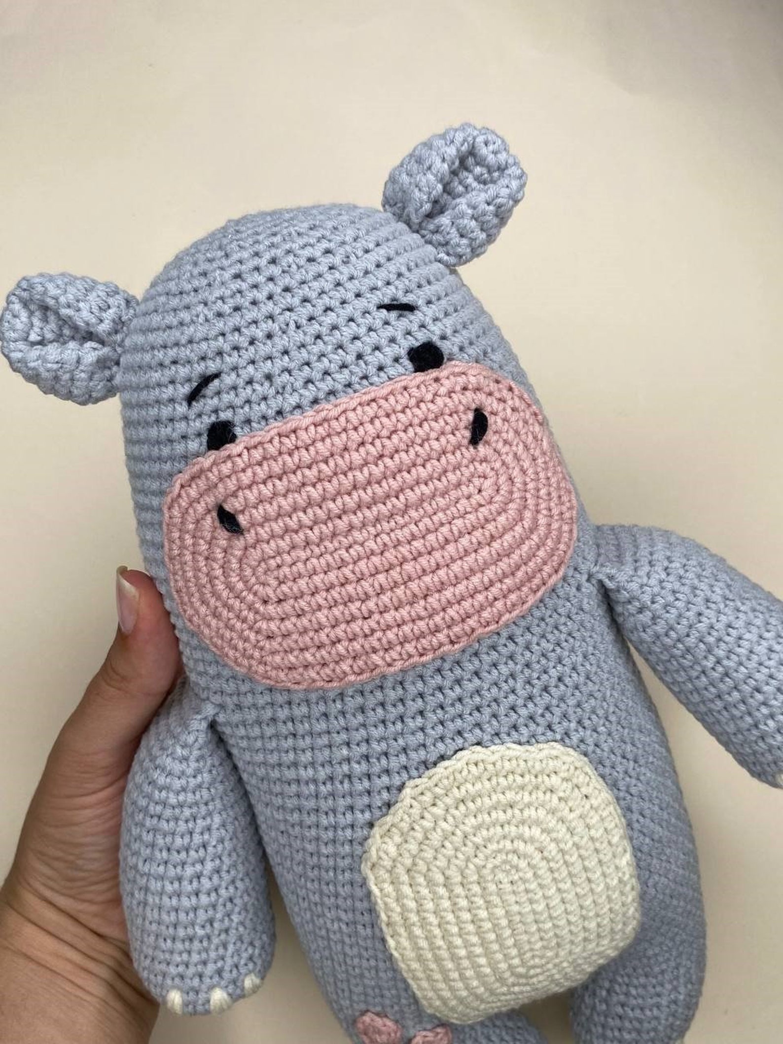 Hippo Crochet Pattern Hippo Amigurumi Pattern Crochet - Etsy