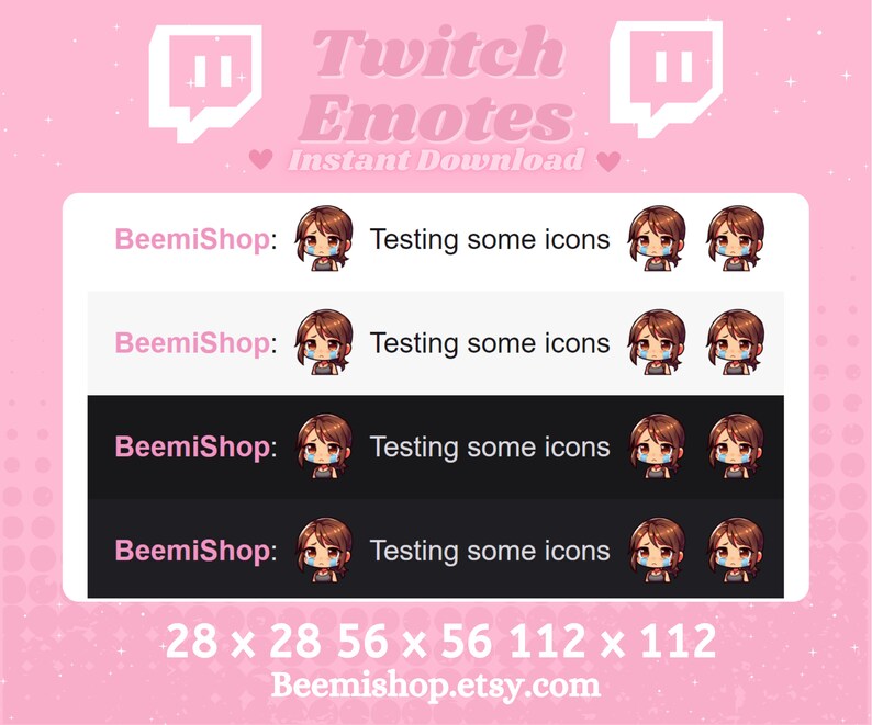 Twitch Discord Emote Cute Chibi Lara Croft Tomb Raider Emotes Sad ...