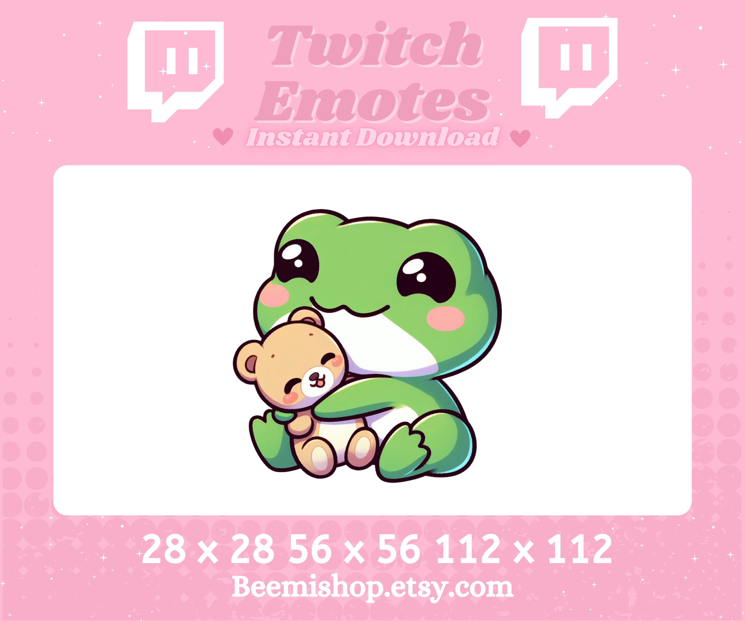 Frog Hugging A Teddy Bear Kawaii Plush Cuddle Comfy Happy Adorable ...