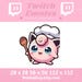 Jigglypuff Chef Cooking Happy Twitch Discord Emote Cute Kawaii Adorable ...