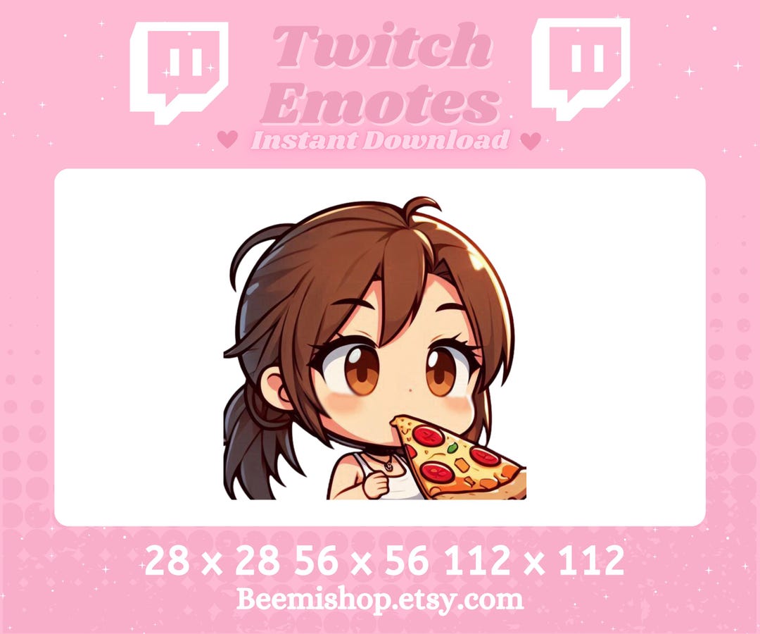 Lara Croft Tomb Raider Eating A Pizza Food Yummy Kawaii Cute Chibi ...