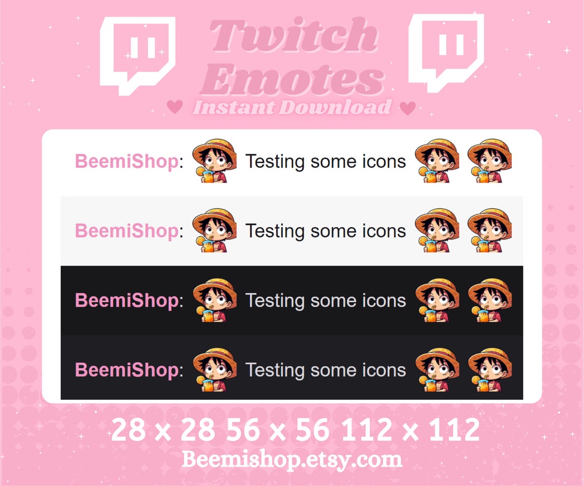 Twitch Emote Discord Emote Chibi Emotes Pirate Boy Slurping Twitch ...