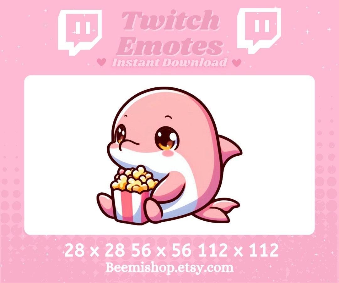 Pink Dolphin Eating Popcorn Drama Movie Funny Meme Whale Fish Adorable ...