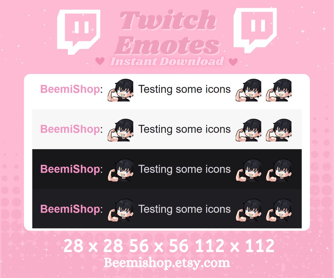 Cute Chibi Toji Anime Sorcerer Flex Bicep Strong Gym Adorable Youtube ...