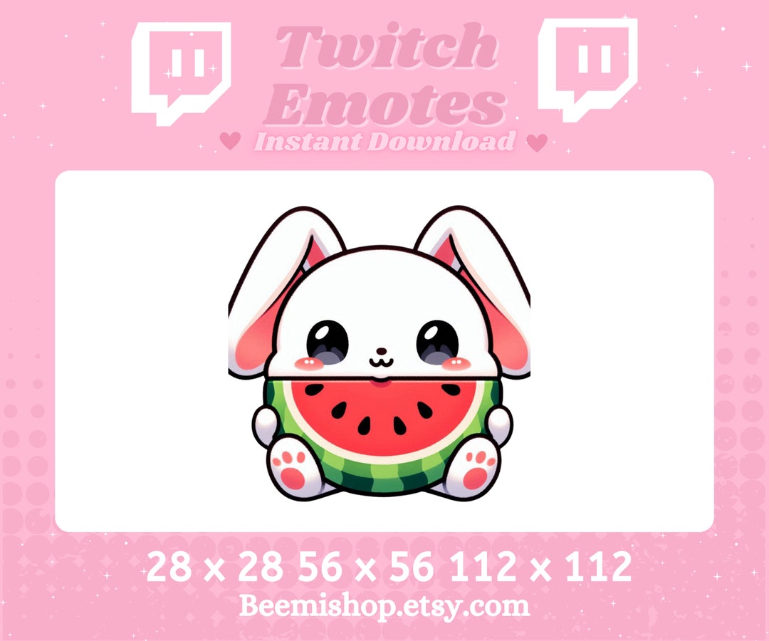 White Bunny Eating Watermelon Fruit Happy Animal Adorable Cute Youtube ...