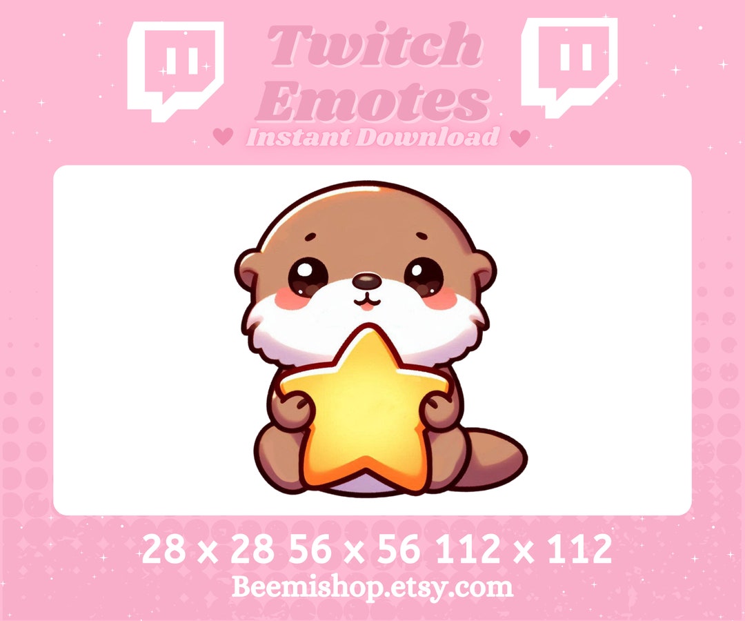 Brown Otter Holding A Star MVP Meme Funny Kawaii Adorable Twitch ...