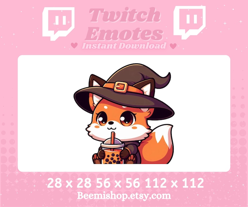 Fox Witch Drinking Boba Tea Halloween Scary Spooky Funny Meme Adorable ...