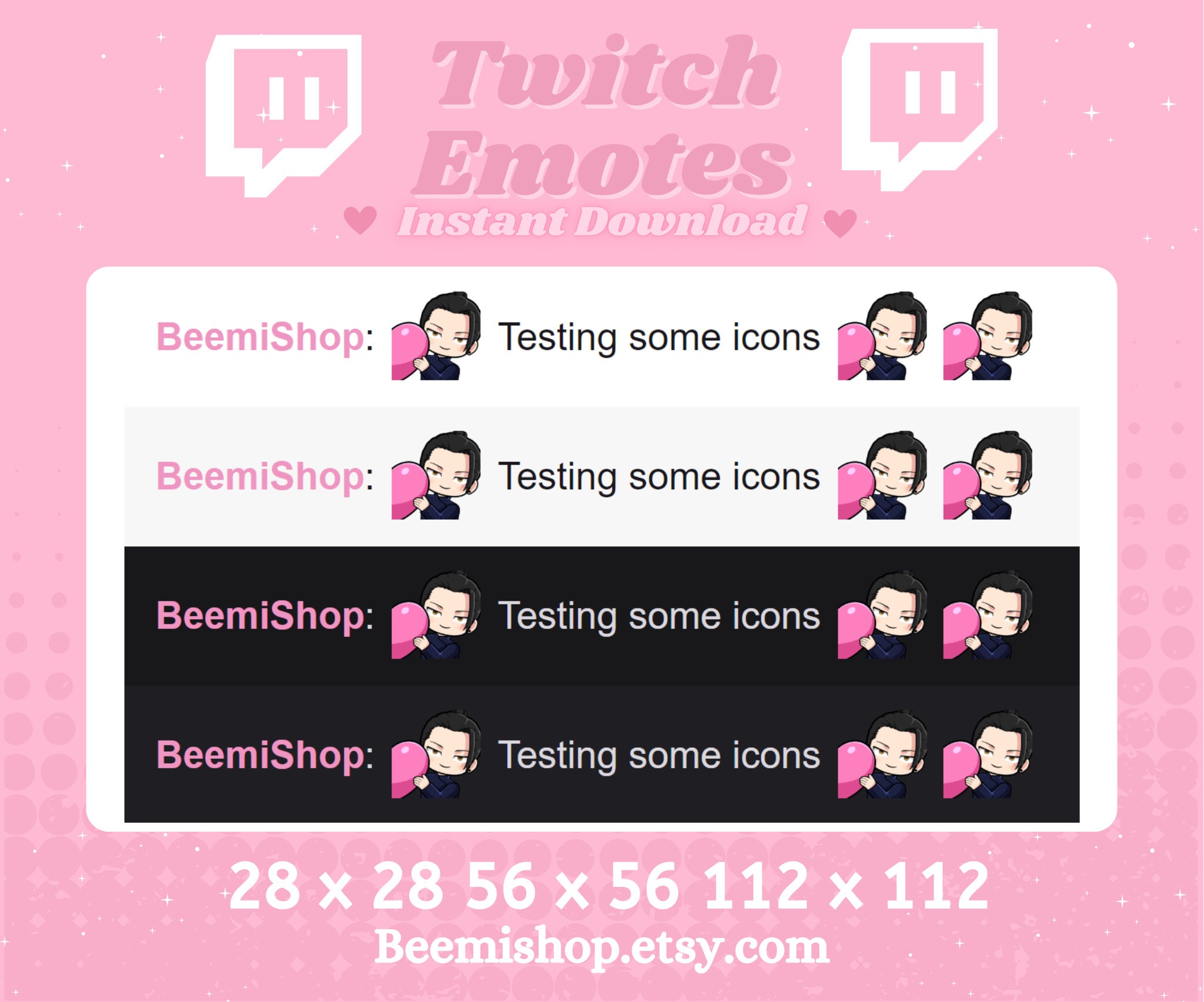 Cute Chibi Geto Anime Sorcerer Half Heart Love Adorable Youtube Server ...