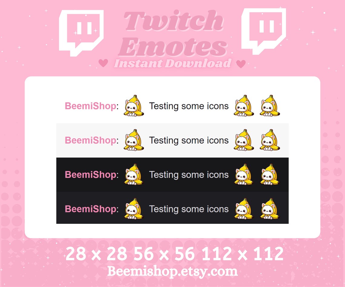 White Cat in Banana Costume Sit Chill Funny Meme Happy Twitch Discord ...