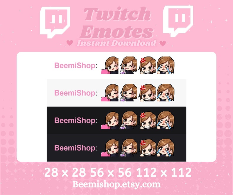 Nobara JJK Pack Set Anime Cute Love Heart Drinking Boba Tea Crying Mad ...