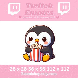 Penguin Love Eating Popcorn Funny Meme Drama Movie Happy Adorable ...