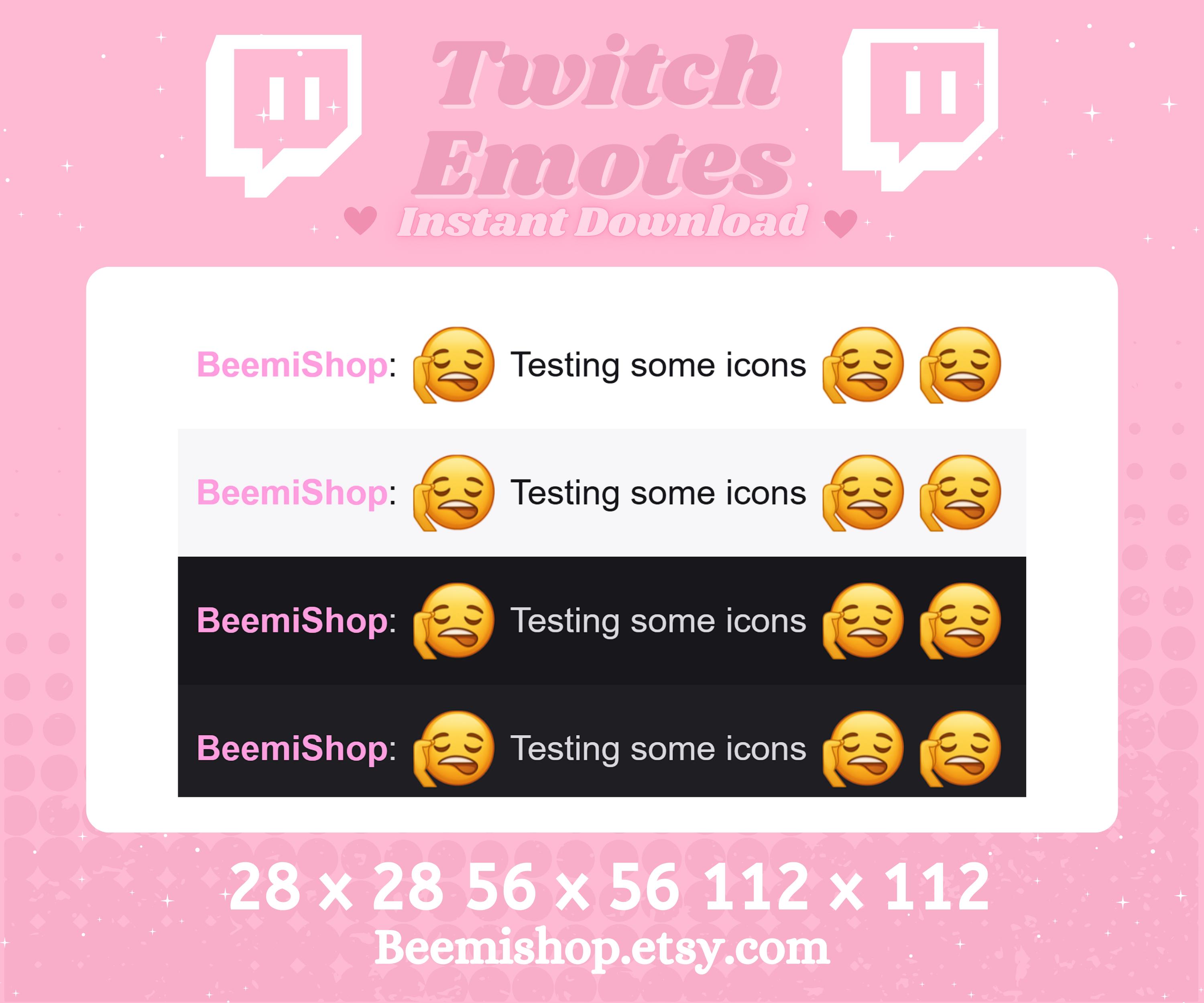 Rizzing Emoji Lip Bite Sheesh Twitch Discord Reaction Emote – Mood ...